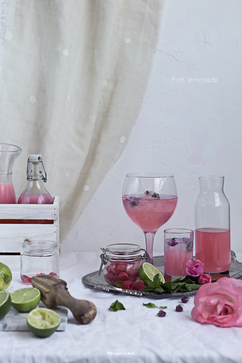 Pink lemonade – Limonada rosa – Dulces para un ángel
