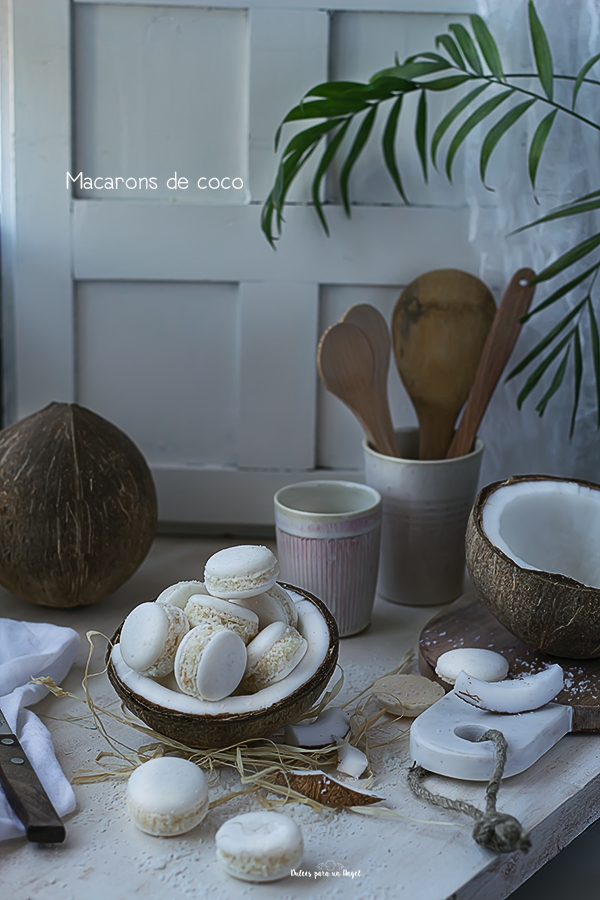 Macarons de coco – Dulces para un ángel